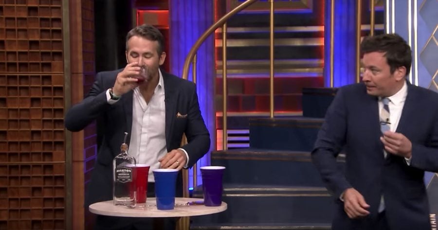 Ryan Reynolds Drinks The Grossest Gin Cocktail on The Tonight Show ...