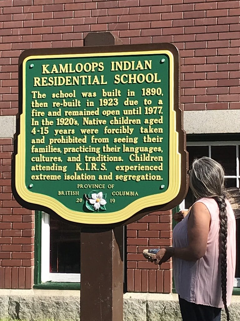 Residential School Stop Of Interest Sign Unveiled In BC (PHOTO)