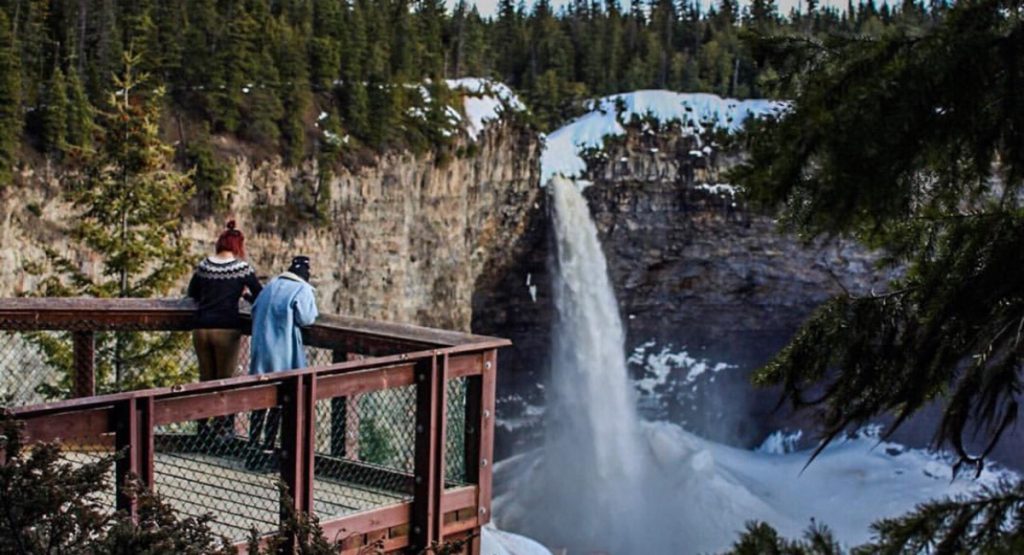 Wells Gray Park's Helmcken Falls "Snow Crater" Is Truly A Sight To Behold