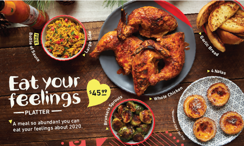 Eat Your Feelings About 2020 With A New Holiday Platter From Nando's