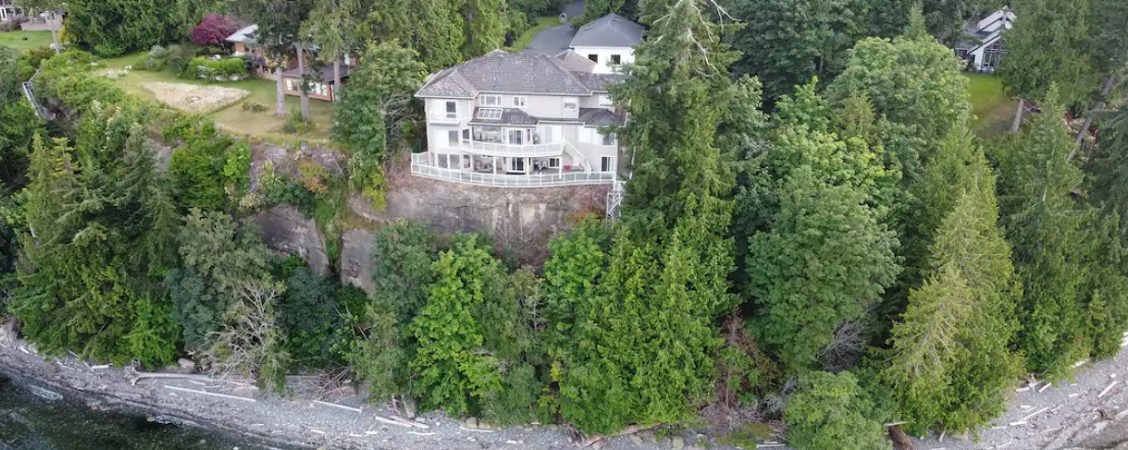 Stay At This Cliffside Property With Panoramic Ocean Views In BC