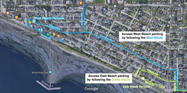How To Access The Single Lane White Rock Beach Strip This Summer