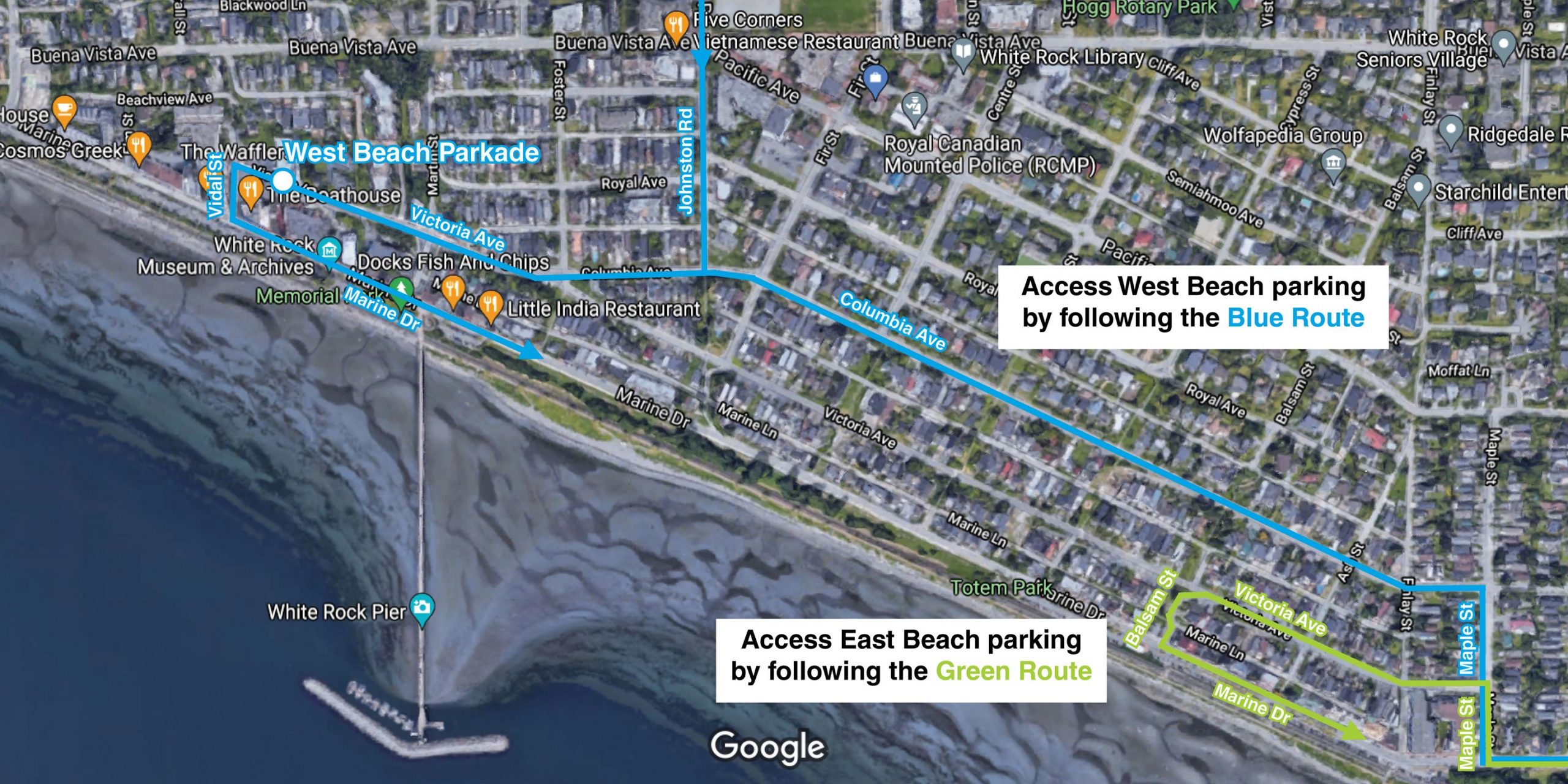 How To Access The Single Lane White Rock Beach Strip This Summer