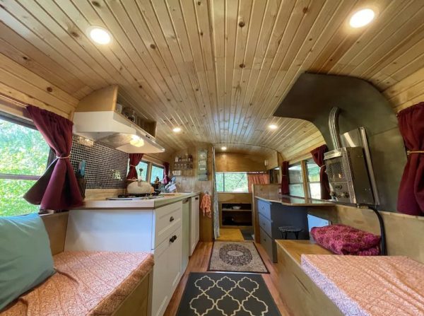 Someone Turned This BC School Bus Into An Airbnb