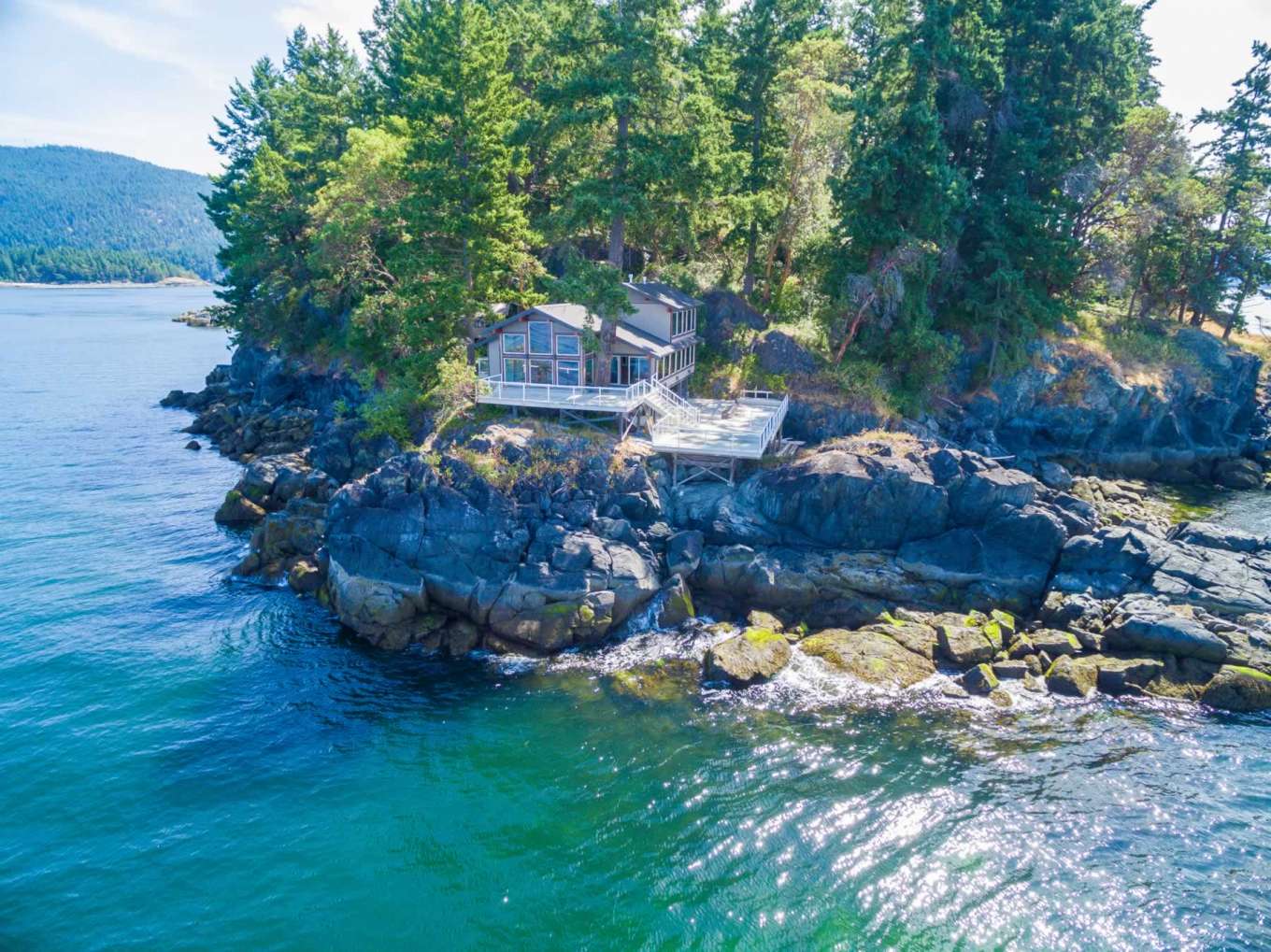 BC Island with Emerald Green Waters Listed for Sale at $5.5 Million