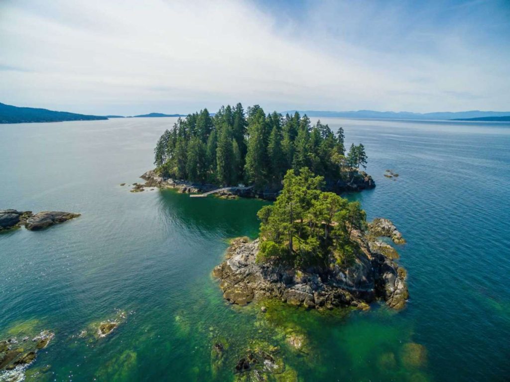 BC Island with Emerald Green Waters Listed for Sale at $5.5 Million