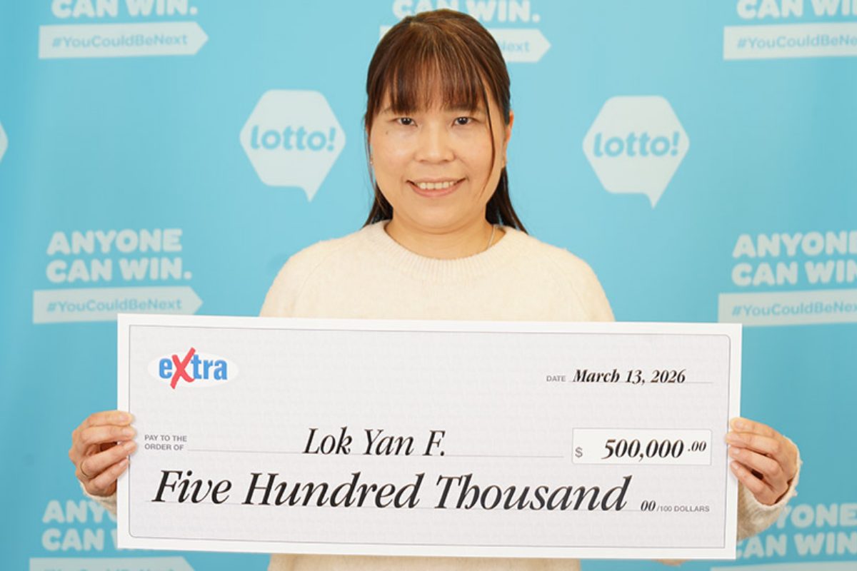 Vancouver Woman Wins $500,000 From Lotto 6/49 Extra Draw