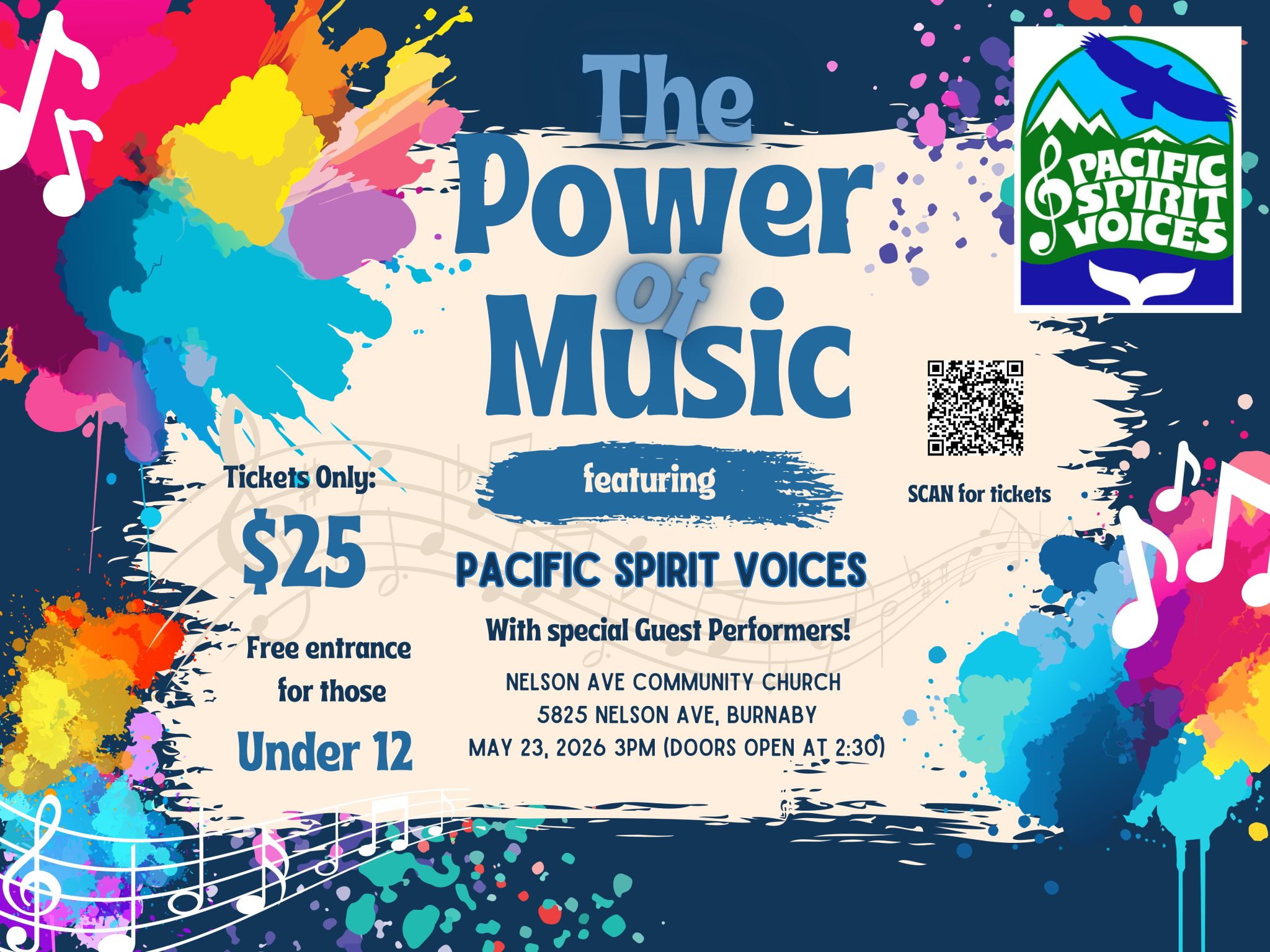 Pacific Spirit Voices Acapella Chorus Present 'The Power of Music'